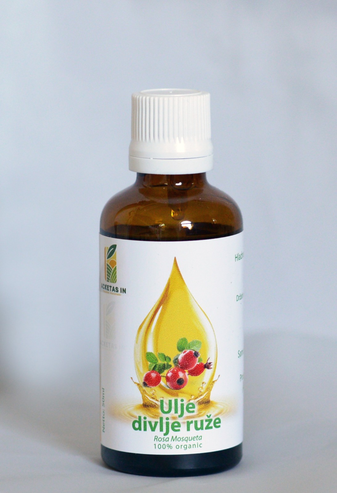 Ulje divlje ruze (Rosa Muschata), organsko - Kozmetičke sirovine